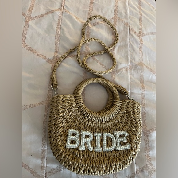 no brand | Bags | Beaded Bride Straw Bag | Poshmark